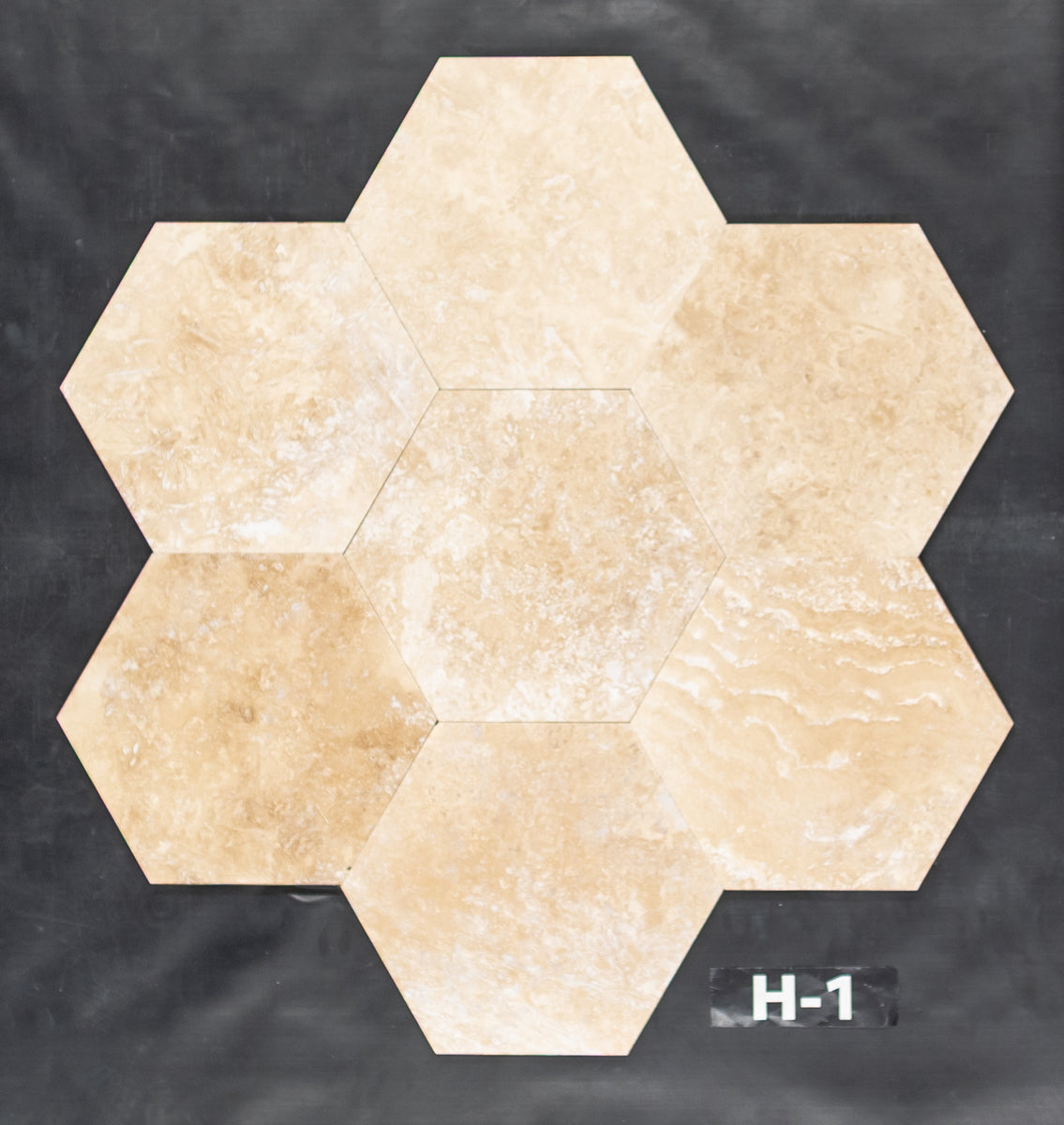 Cross-Cut Light Ivory Travertine 10 1/2" Hexagon Honed & Filled – Elon Tile & Stone