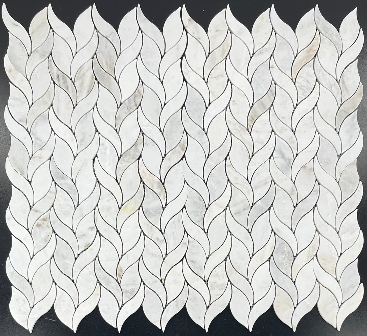 Bianco Oro Petal Mosaic Honed – Elon Tile & Stone