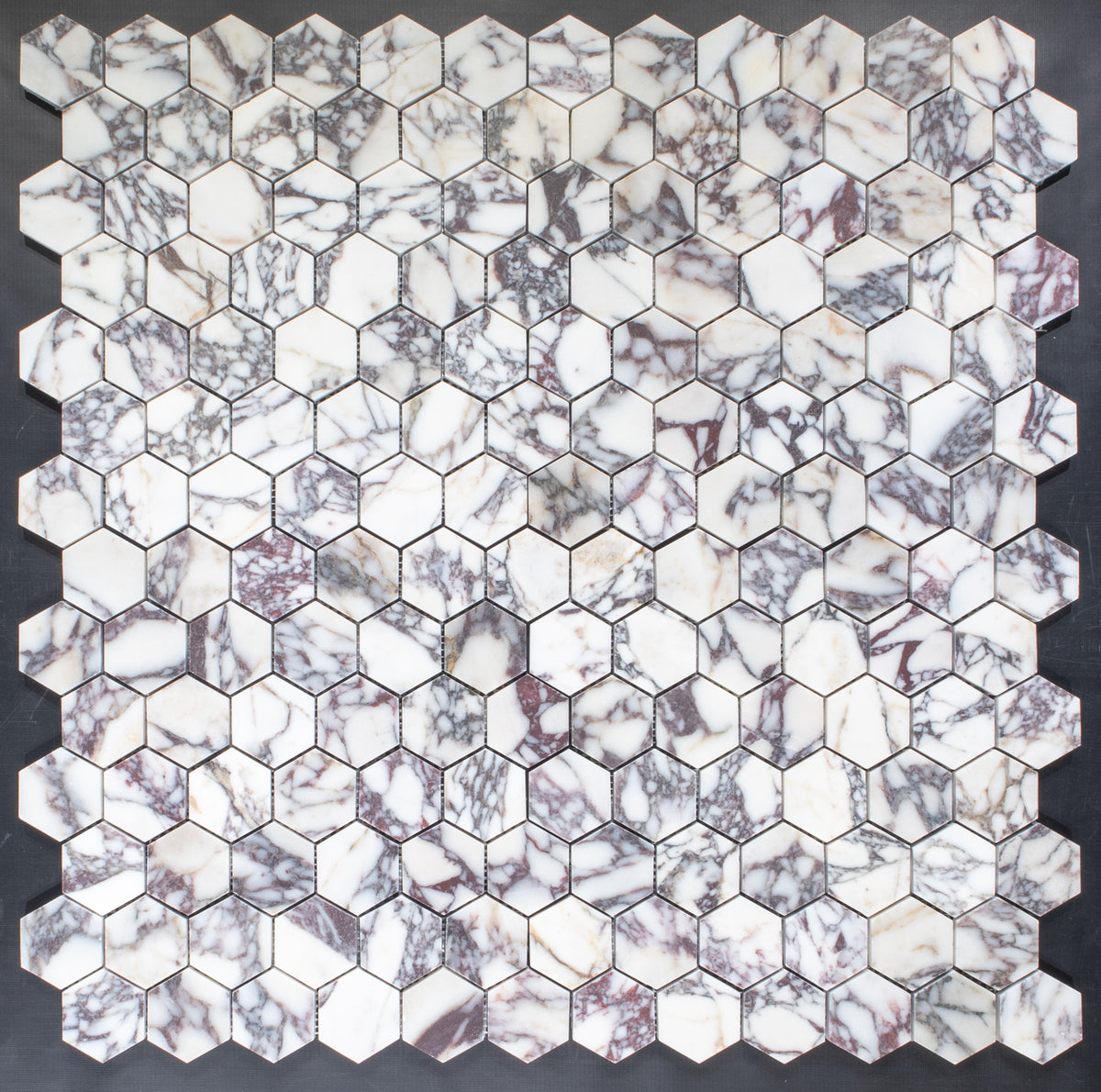 Bianco Violetta 2" Hexagon Mosaic Honed – Elon Tile & Stone