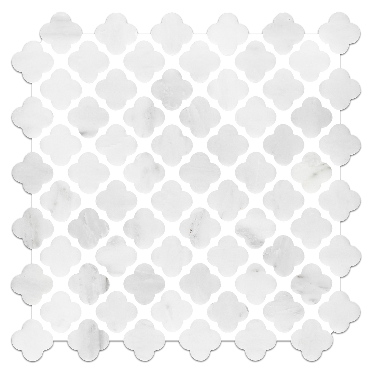 Pearl White Clover Mosaic Honed – Elon Tile & Stone