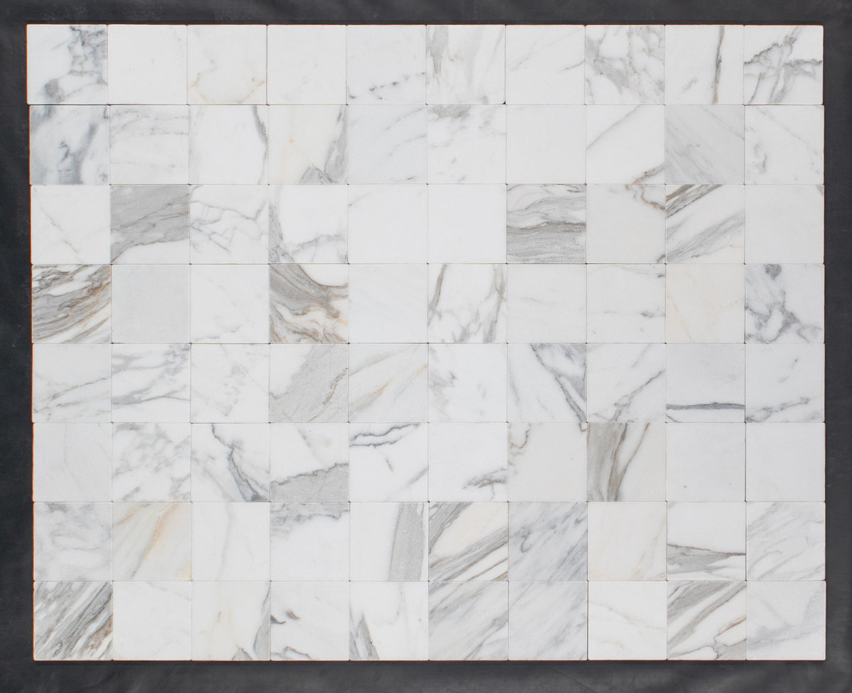 Calacatta Gold 4" x 4" Soft Tumbled – Elon Tile & Stone