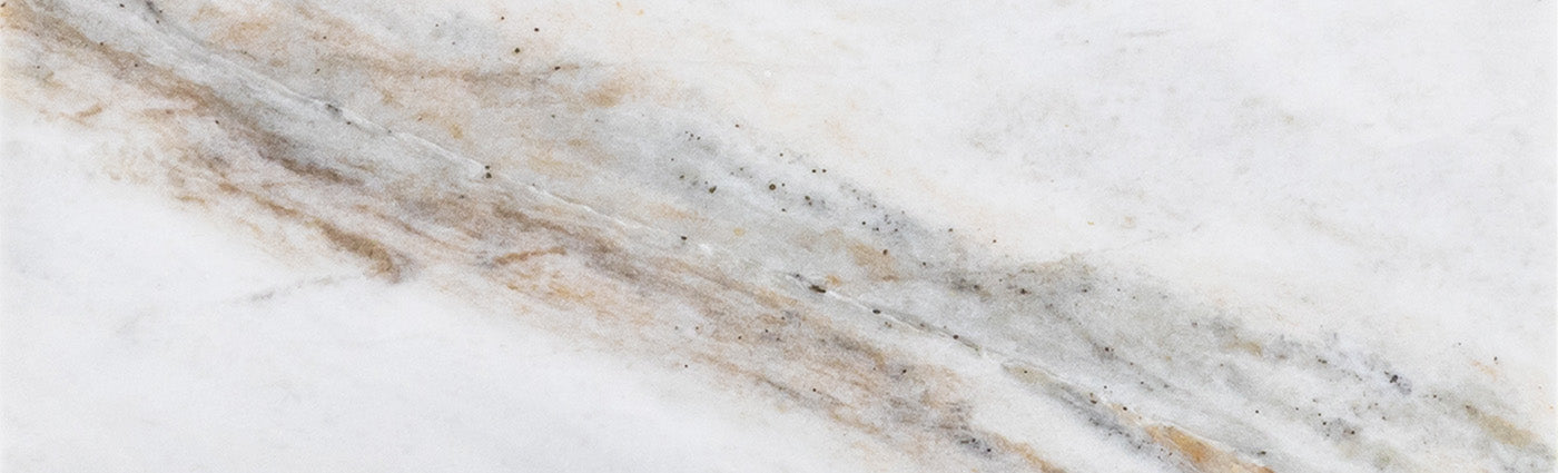 Bianco Oro Herringbone with Gold Aluminum Mosaic Honed – Elon Tile & Stone