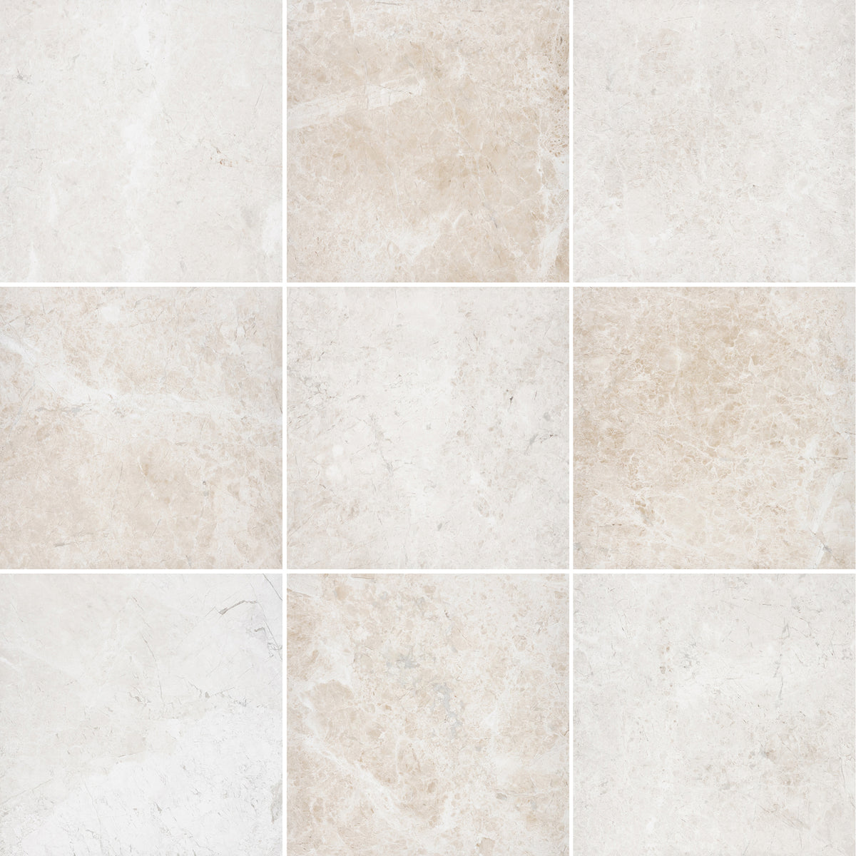 Alba Nova & Vanilla Royale 12" Checkerboard Honed – Elon Tile & Stone