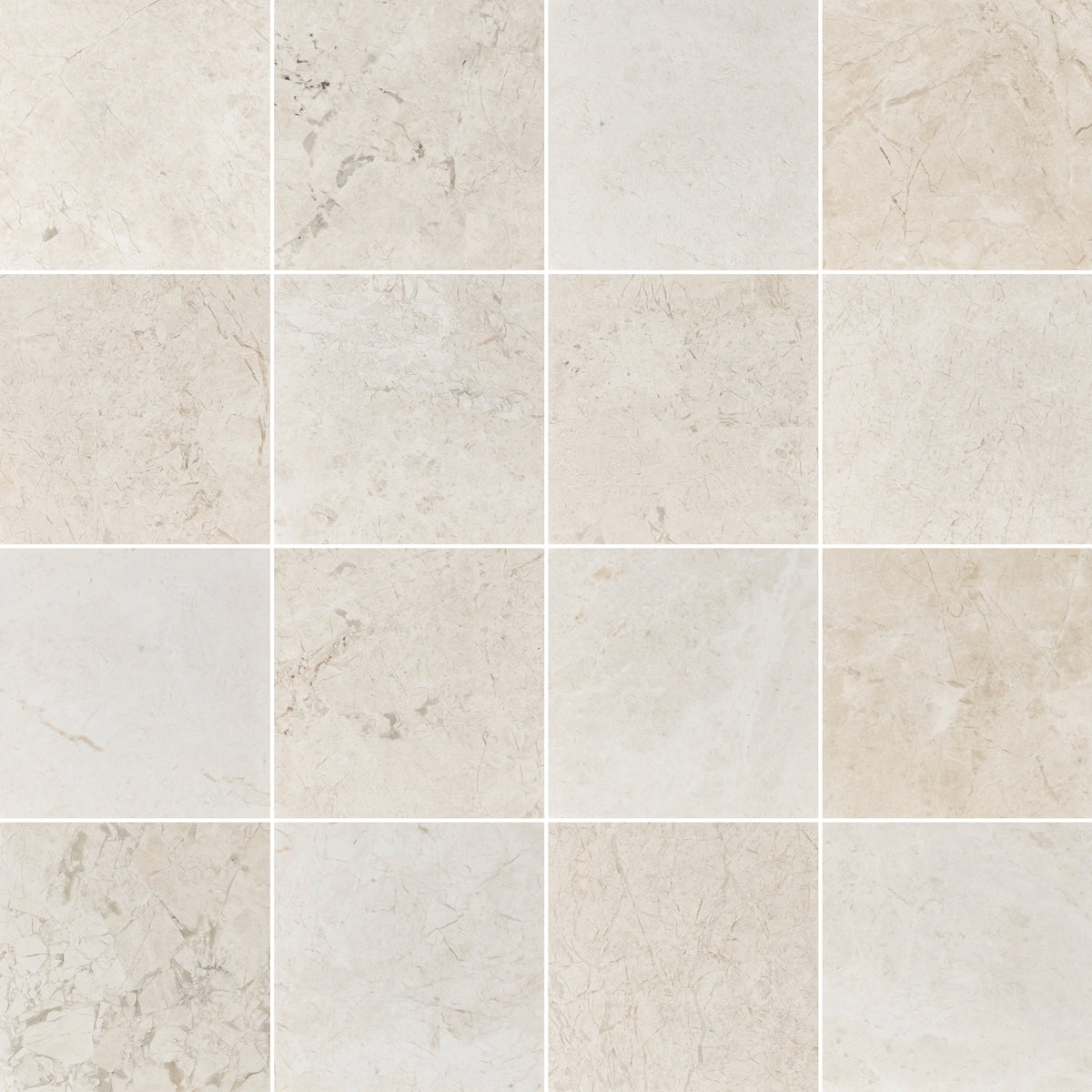 Alba Nova & Vanilla Royale 4" Checkerboard Honed – Elon Tile & Stone