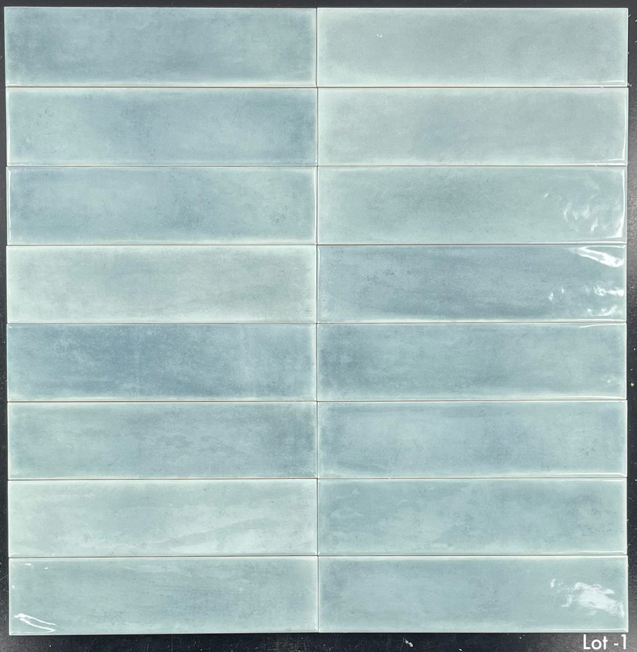 Opal Turquoise 3" x 12" Glossy – Elon Tile & Stone