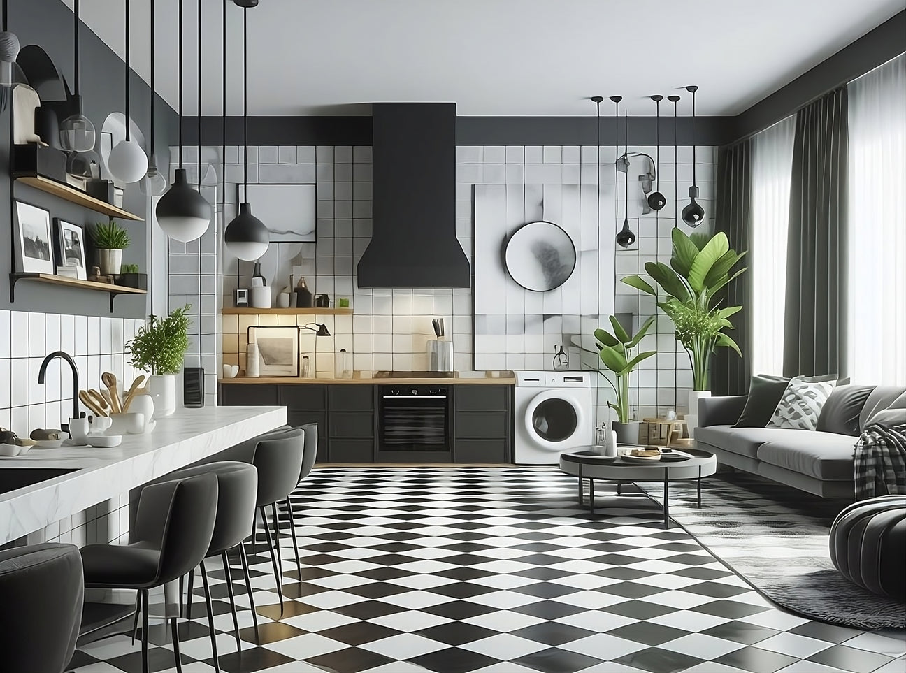 Checkerboard Inspirations – Elon Tile & Stone