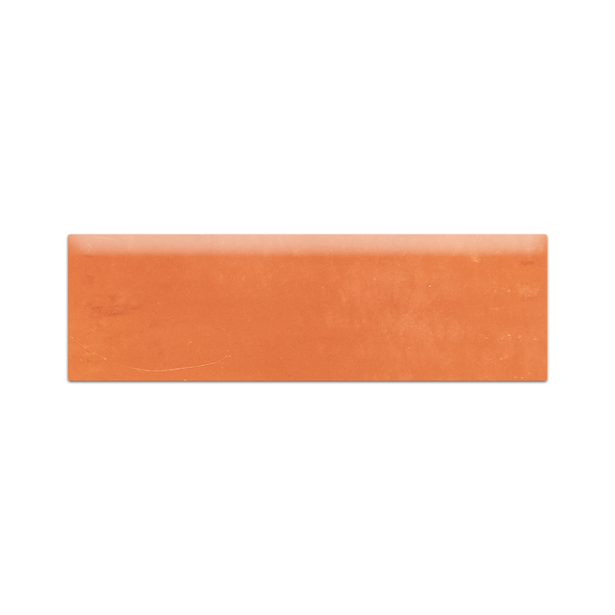 Brick Red Stained Terracotta 4" x 12" Base Molding Clear Semi Gloss ...