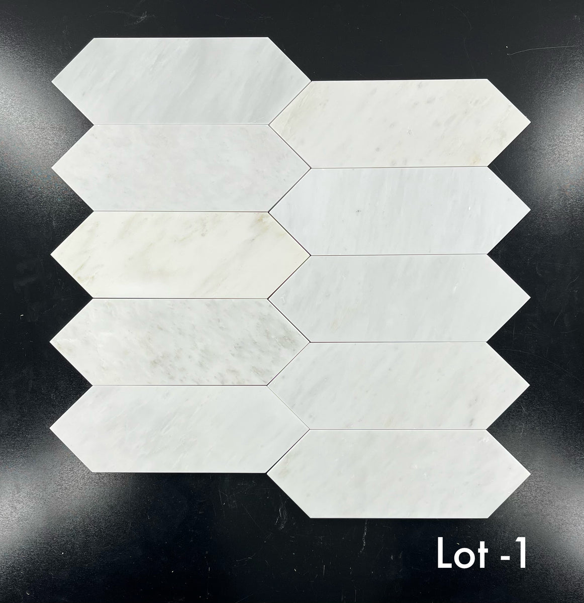 Piquete blanco perla de 4" x 12" pulido – Elon Tile & Stone