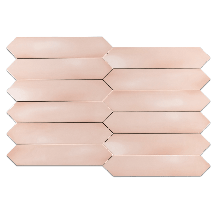 Optics Pink Picket Glossy – Elon Tile & Stone