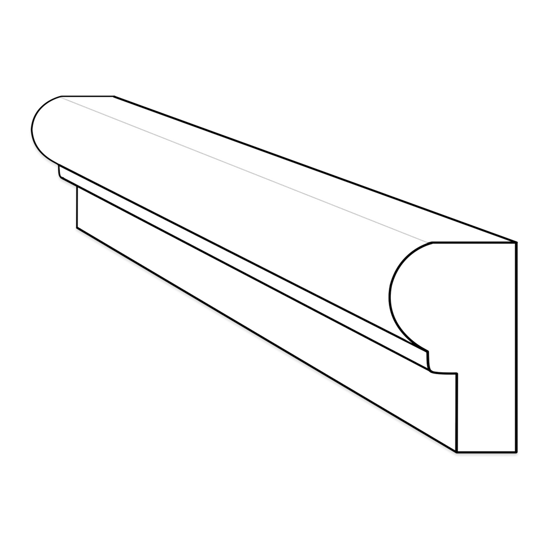 Pearl White Ogee Molding Honed – Elon Tile & Stone